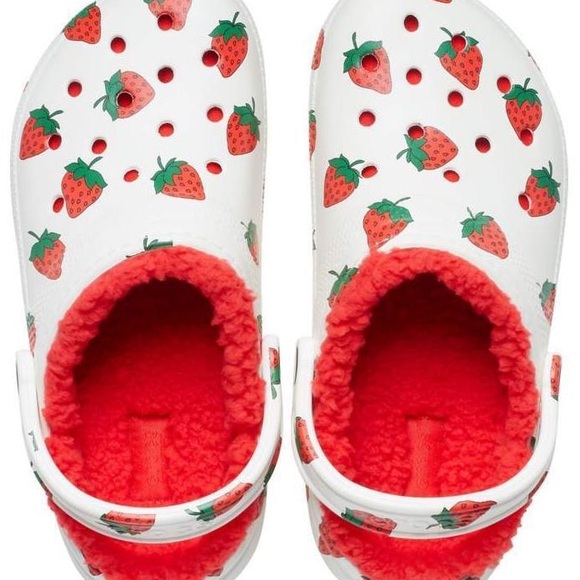 Shoes | Strawberry Print Crocs | Poshmark